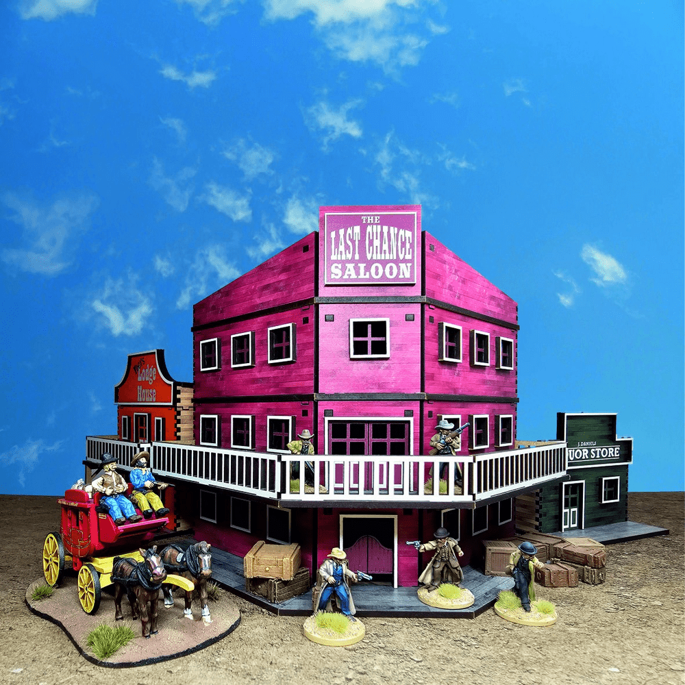 28mm MDF Western buildings