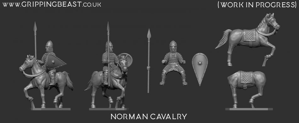 28mm plastic Norman Cavalry