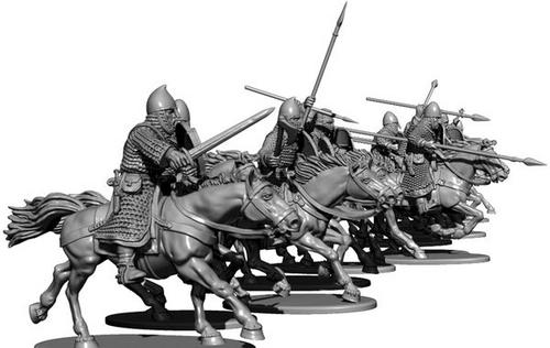 28mm Plastic Norman cavalry