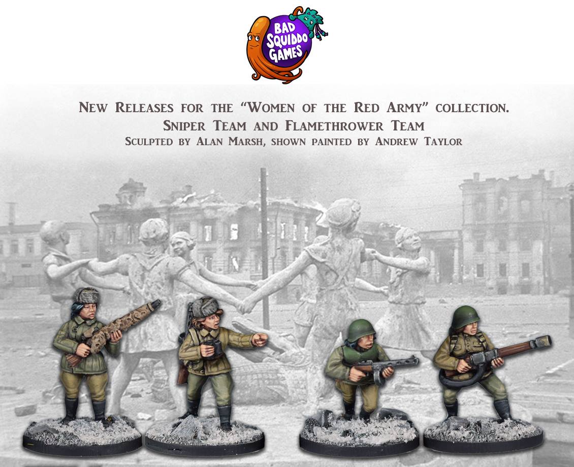 Soviet Female Sniper and Flamethrower team